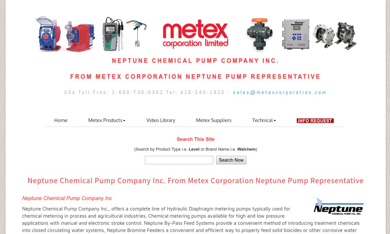 Neptune Chemical Pump Co. | Metering Pumps